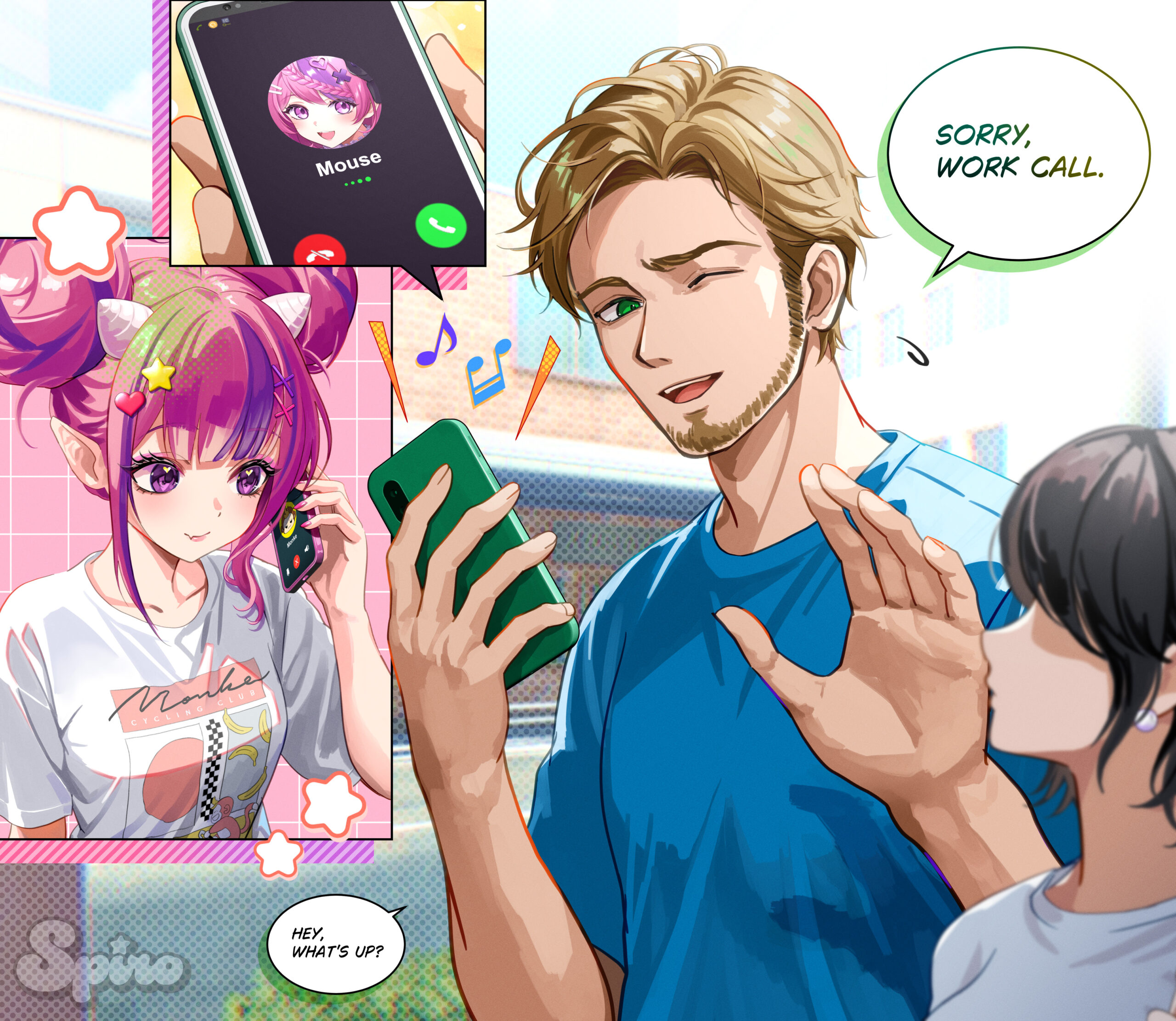 Fanart Illustration of ironmouse and CDawgVA | Spiro Artworks